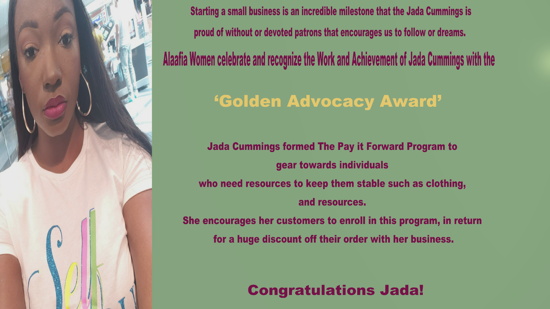 Golden Advocacy Award