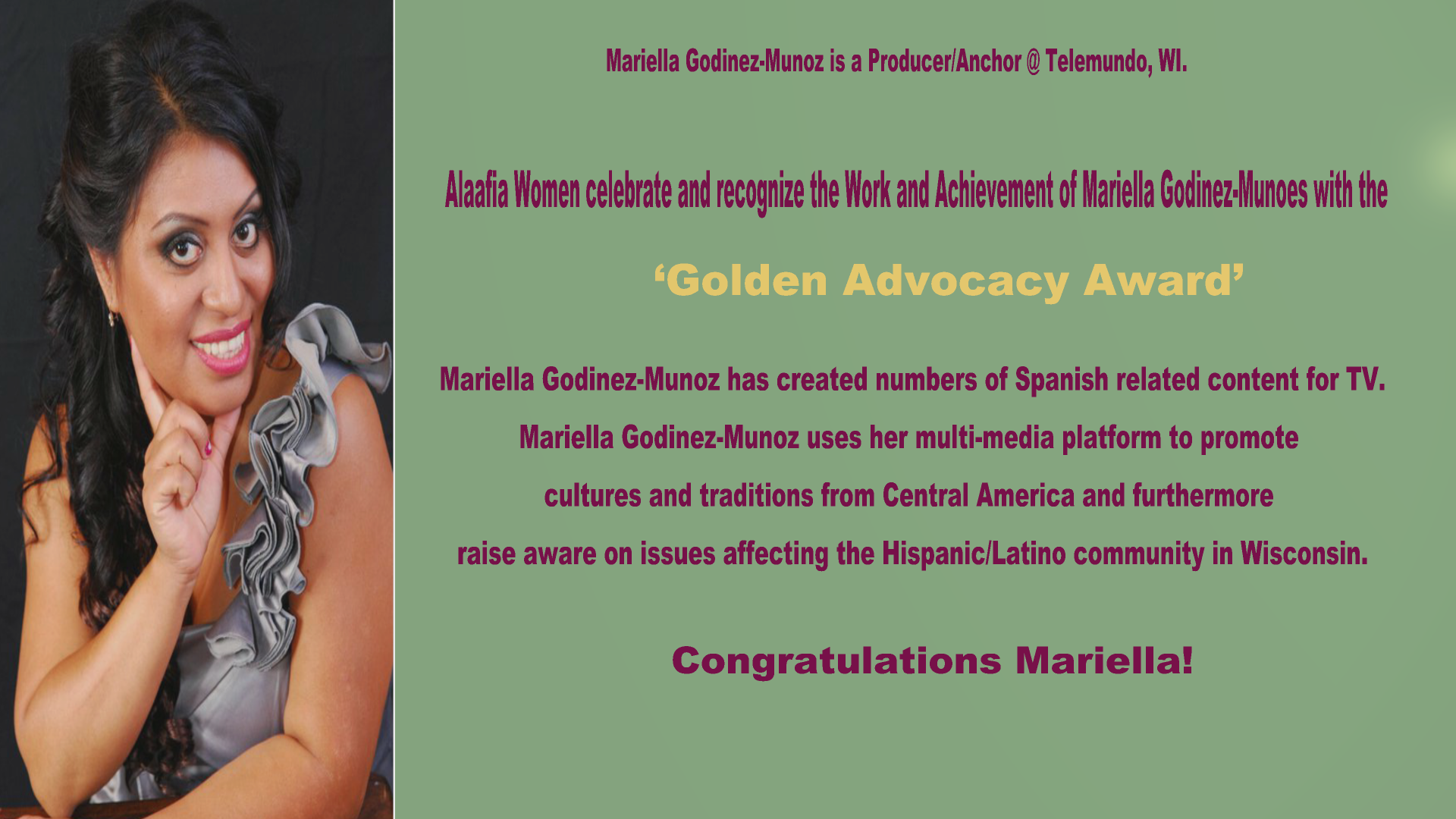 Golden Advocacy Award