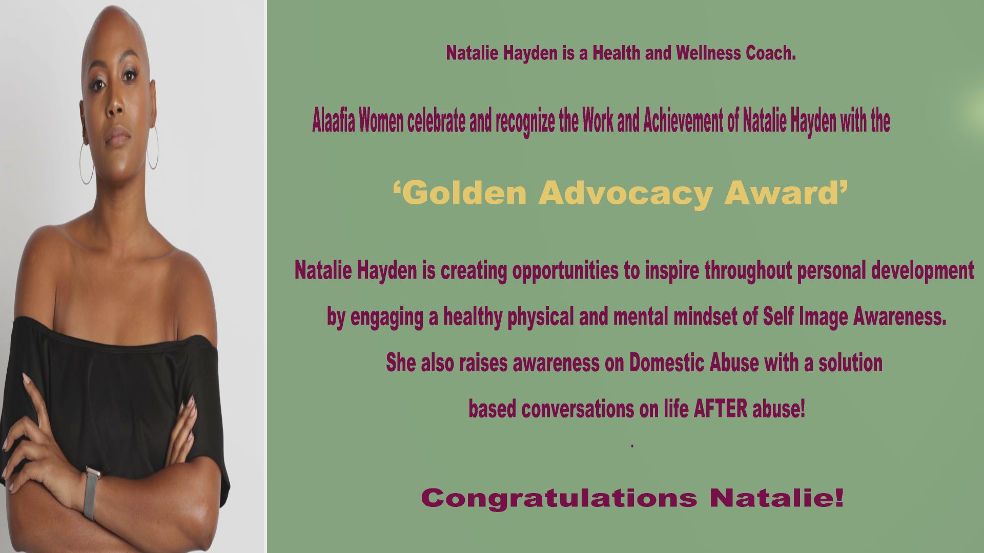 Golden Advocacy Award